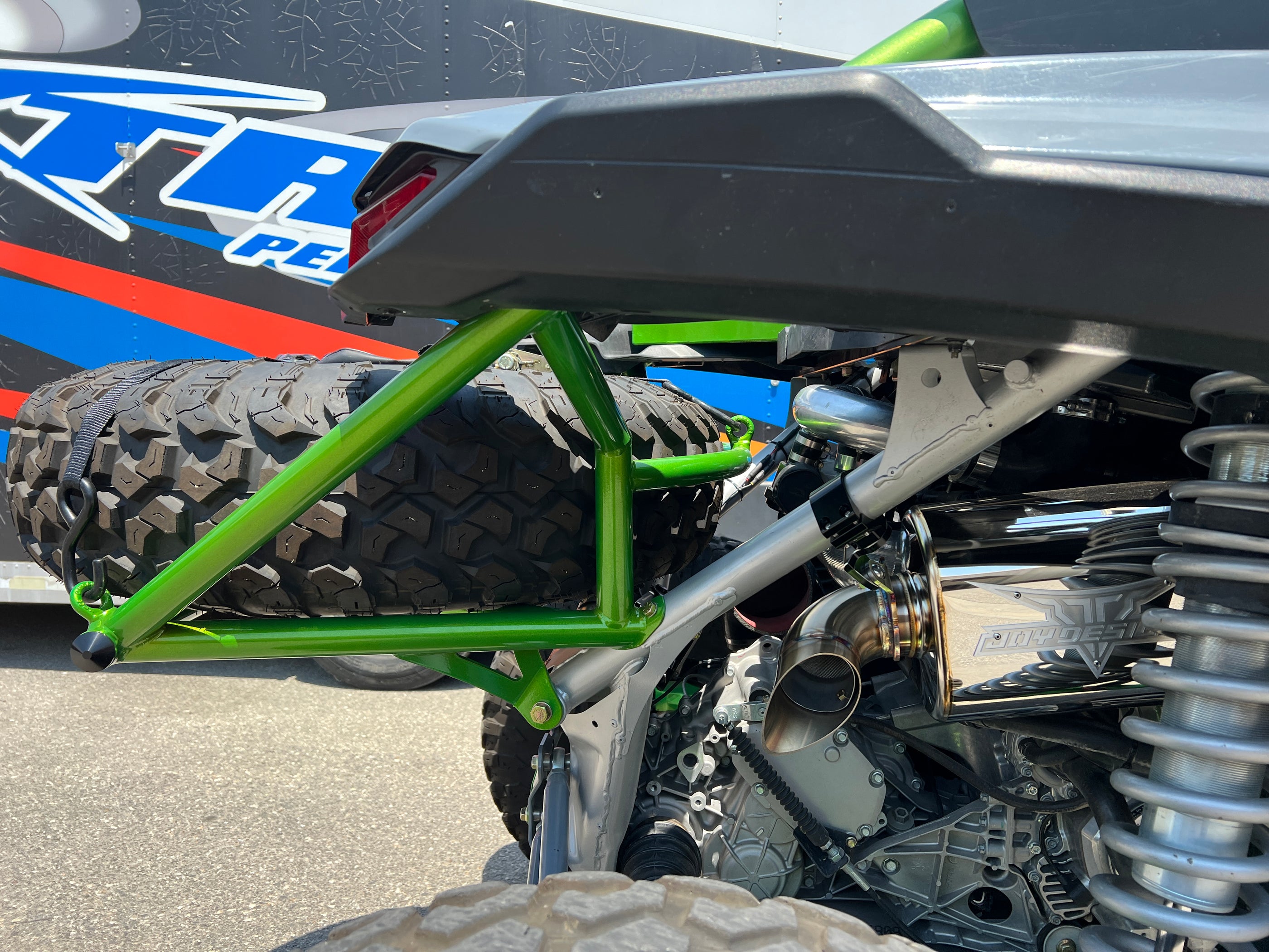 Can-Am X3 / X3 Max - Extreme Rear Bumper Low Mount Spare Tire Carrier ...